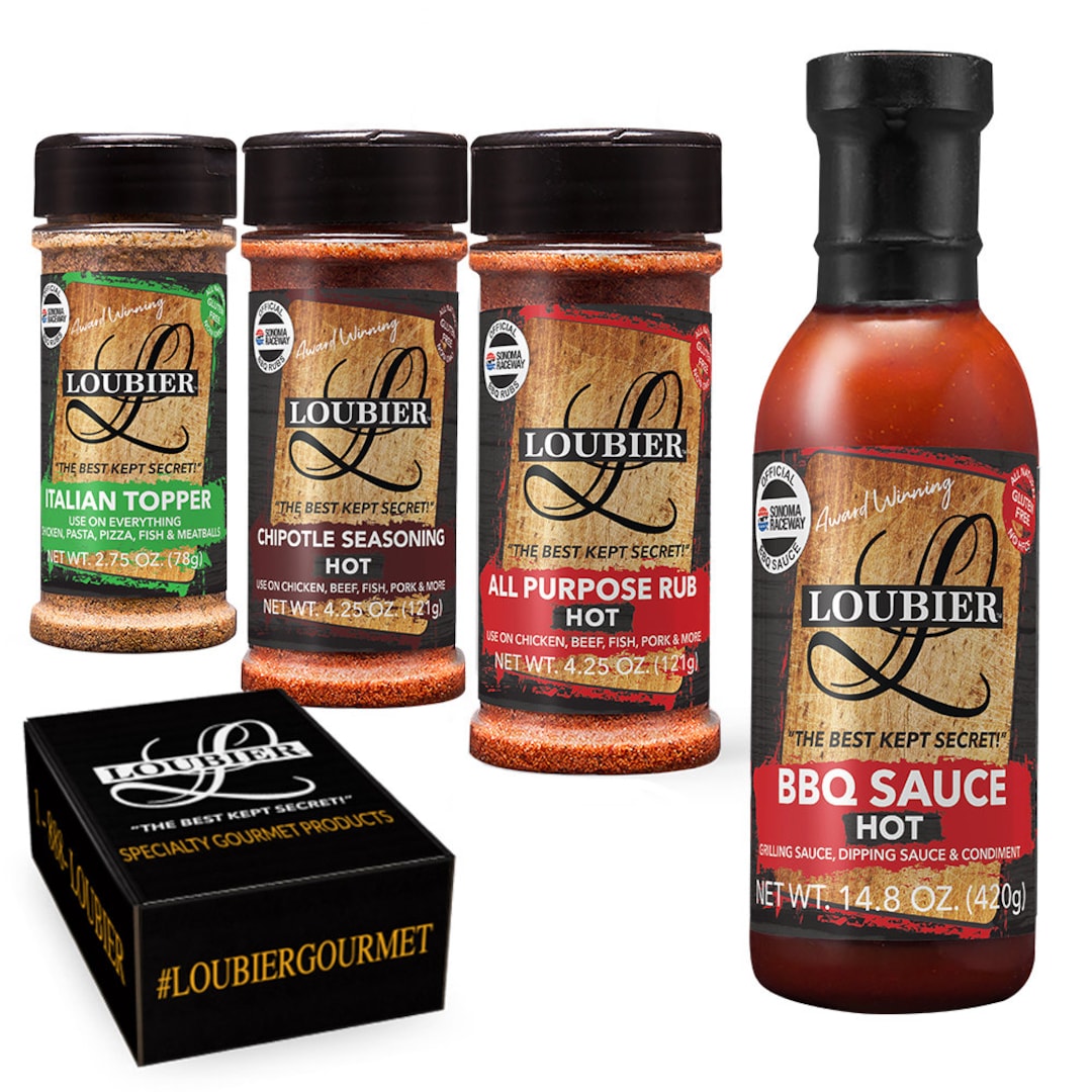 Premium Hot BBQ Sampler Pack, BBQ Sauces and BBQ Rubs/seasonings ...