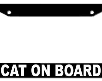 Cute Cat License Plate Frame - Etsy