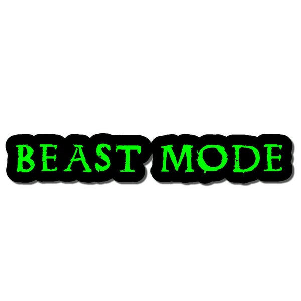 Beast Mode Decal - Etsy