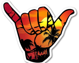 Shaka Hand Hawaii Islands Hang Loose Decal Sticker for Car - Etsy