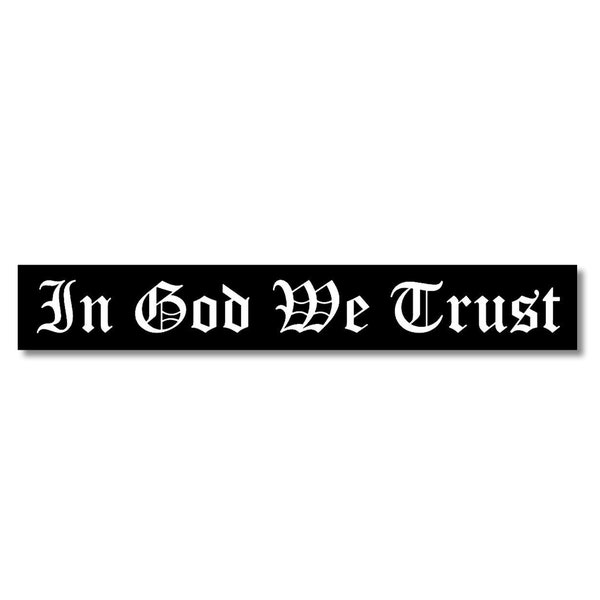 In God We Trust Car Decal - Etsy