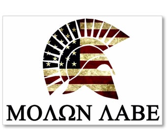 Molon Labe Vinyl Truck Decal - Etsy