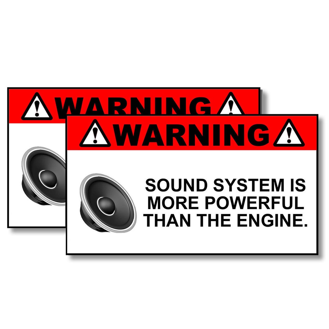 Warning Sound System More Powerful Than Engine Funny Joke Car - Etsy