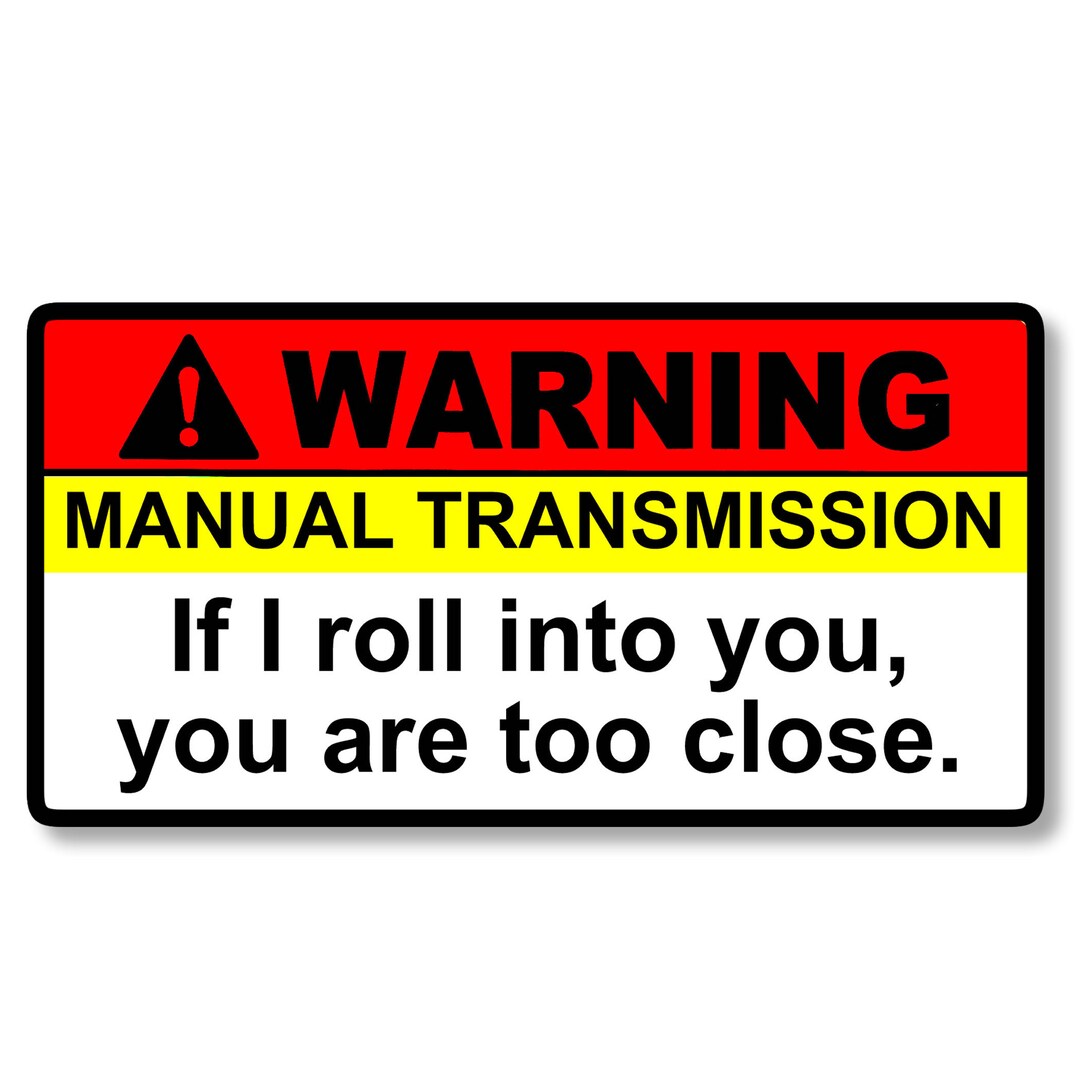 Warning Manual Transmission JDM Racing Drifting Car Truck - Etsy