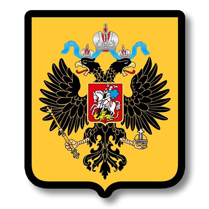 4 Russian Coat of Arms Russia Flag RUS RU Car Truck Bumper Vinyl ...