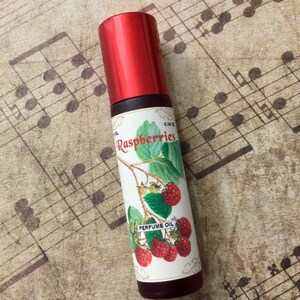 Raspberries Perfume Oil Roll on Fruit Red Berries Rose Pomegranate Gift ...