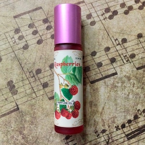 Raspberries Perfume Oil Roll on Fruit Red Berries Rose Pomegranate Gift ...