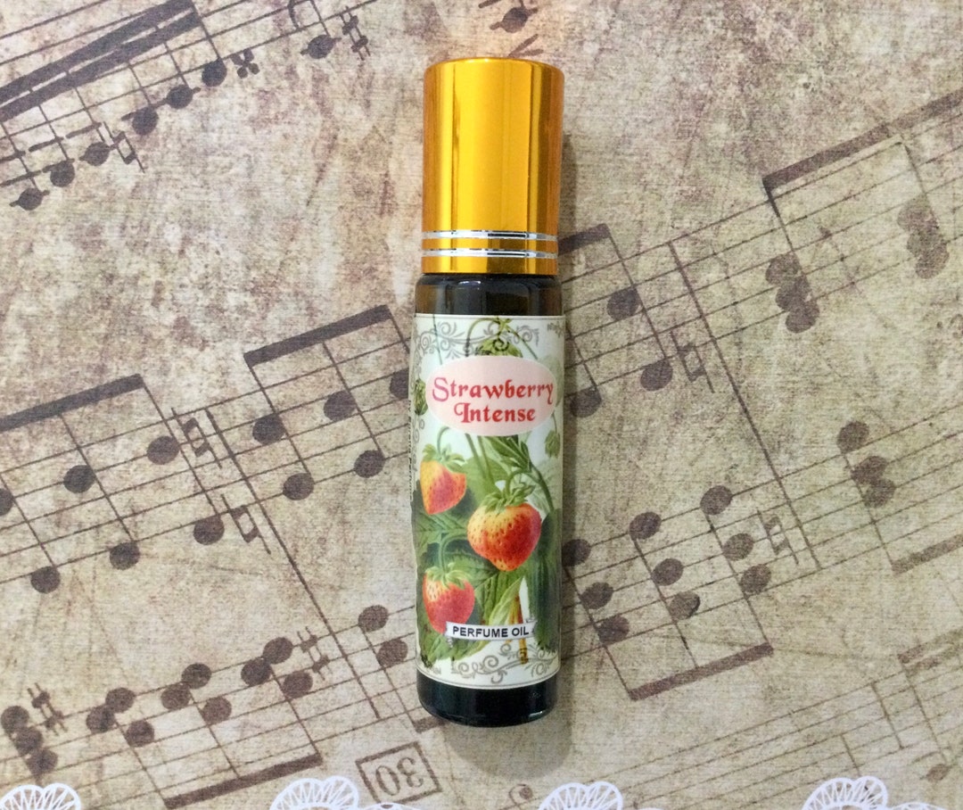 Strawberry Intense Perfume Oil Roll on Strong Fruit Red Berries ...