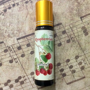 Raspberries Perfume Oil Roll on Fruit Red Berries Rose Pomegranate Gift ...