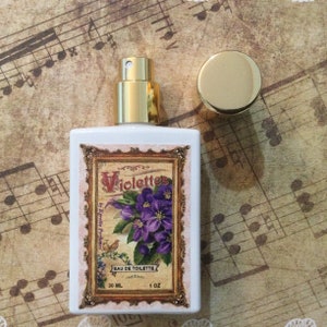 Vintage Violets Perfume Spray: French Floral Eau De Toilette - Etsy