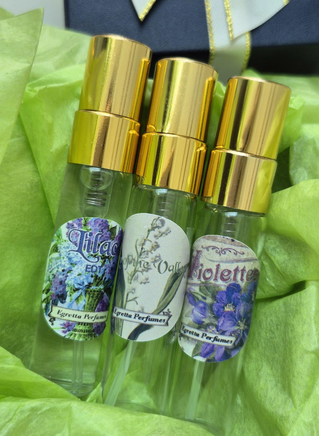 Discovery Set of 3 Little Perfumes, Lilac, Lily of the Valley, Violet ...