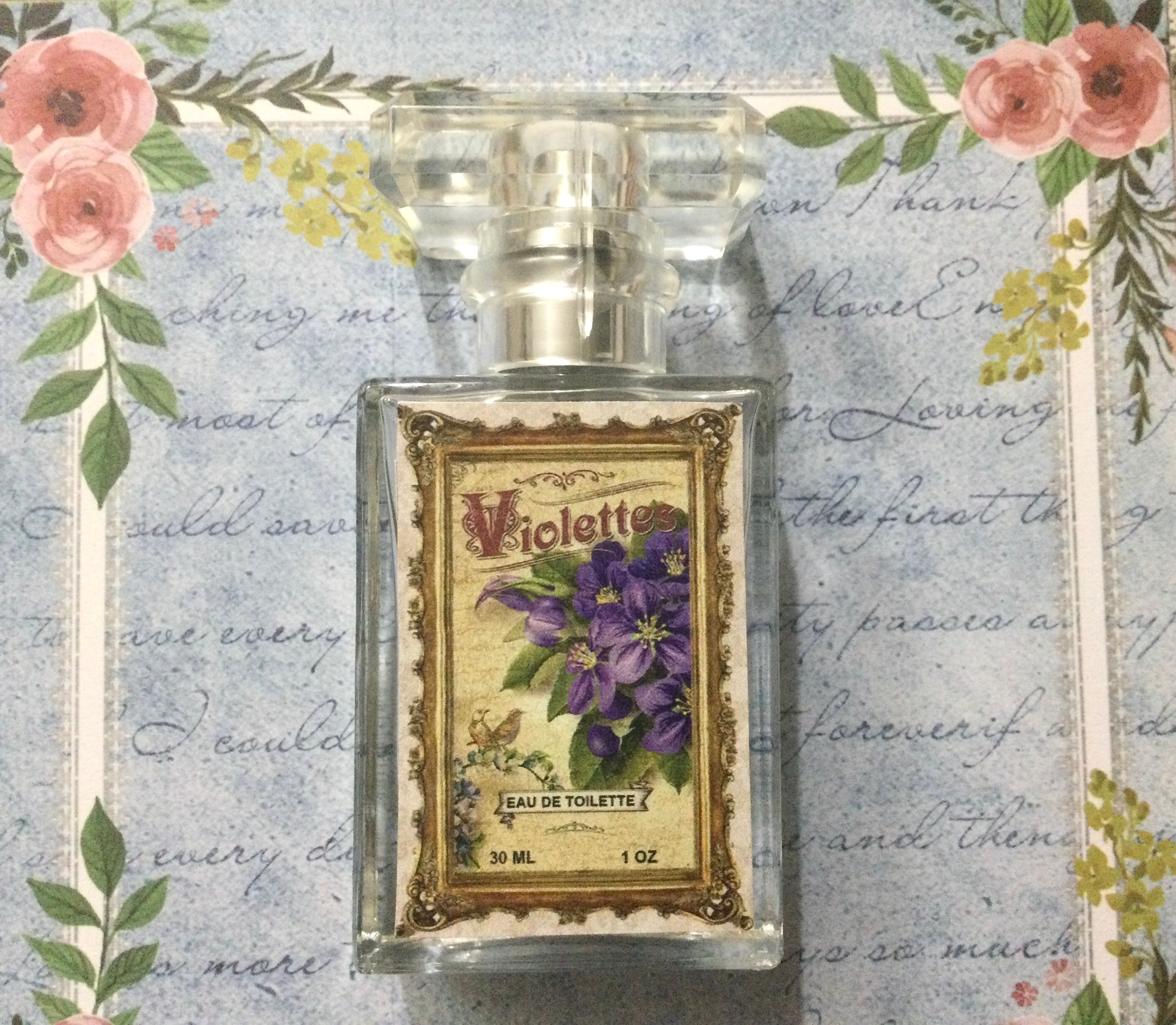 Vintage Violets Perfume Spray: French Floral Eau De Toilette - Etsy