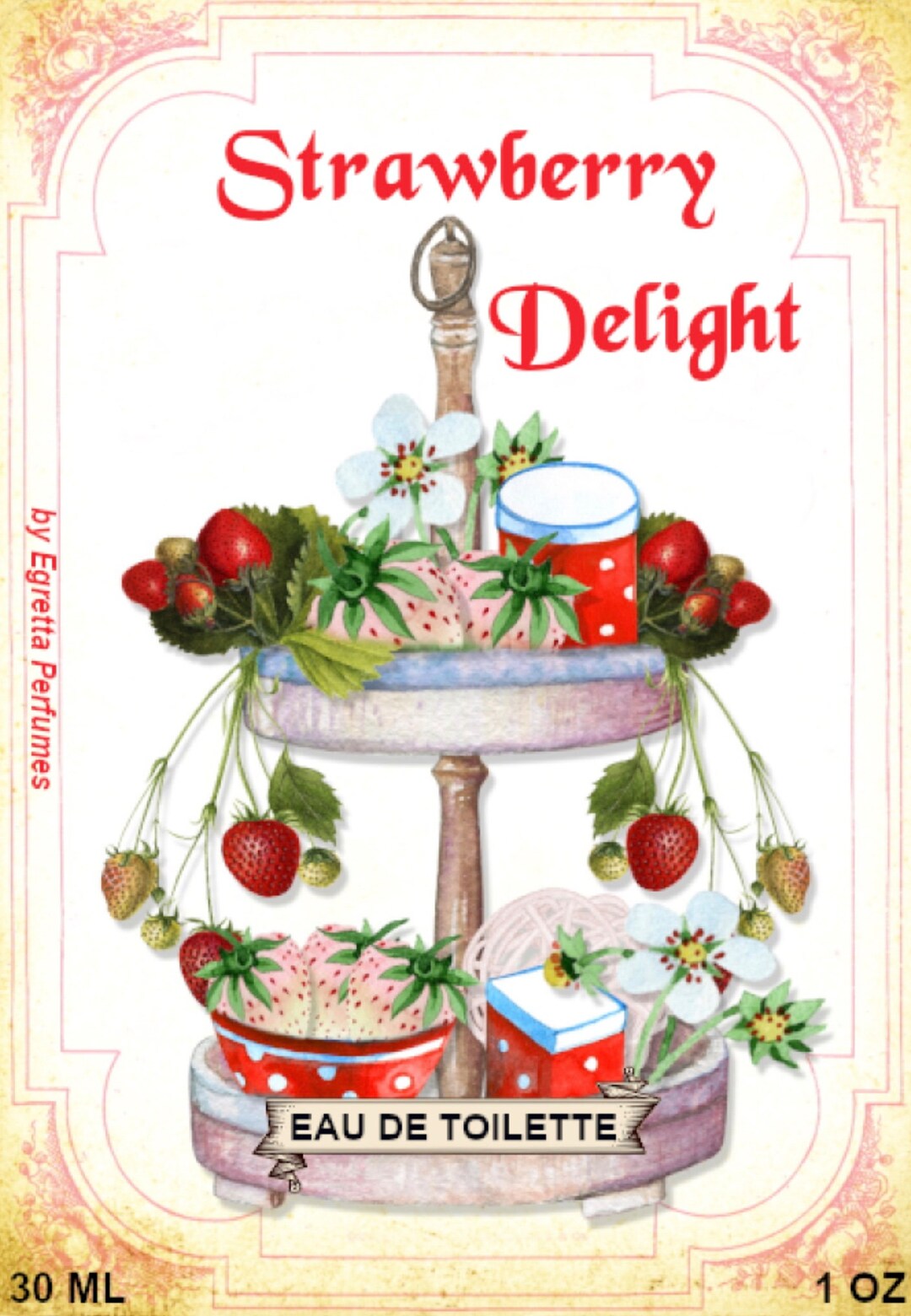 Strawberry Delight Perfume Sample Light Eau De Toilette Gourmand Fruits ...