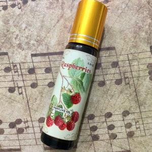 Raspberries Perfume Oil Roll on Fruit Red Berries Rose Pomegranate Gift ...