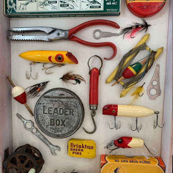 Fishing Lure Shadow Box - Etsy