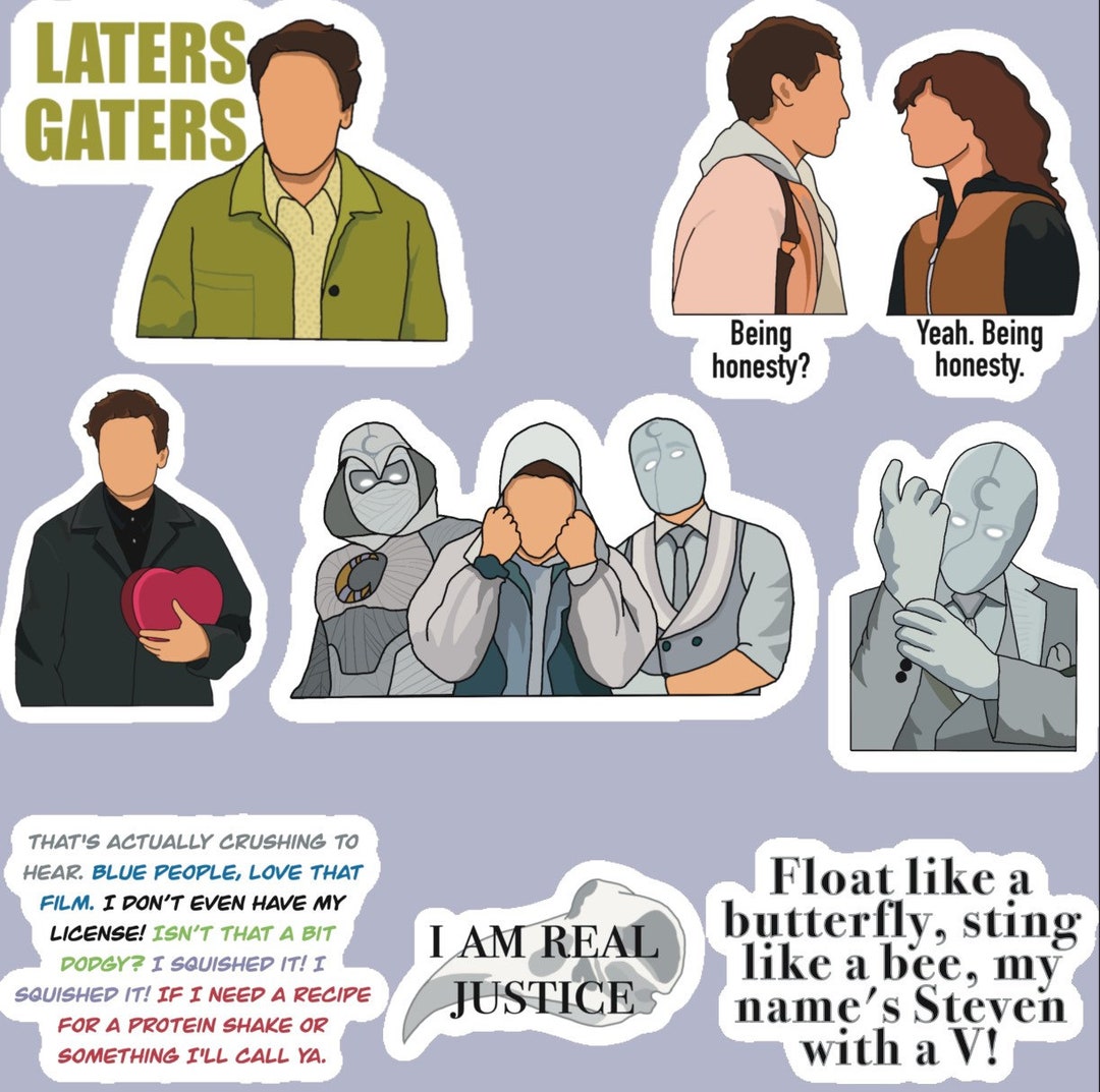 Moon Knight Stickers, Moonknight Stickers: Moonknight Merch, Marc ...