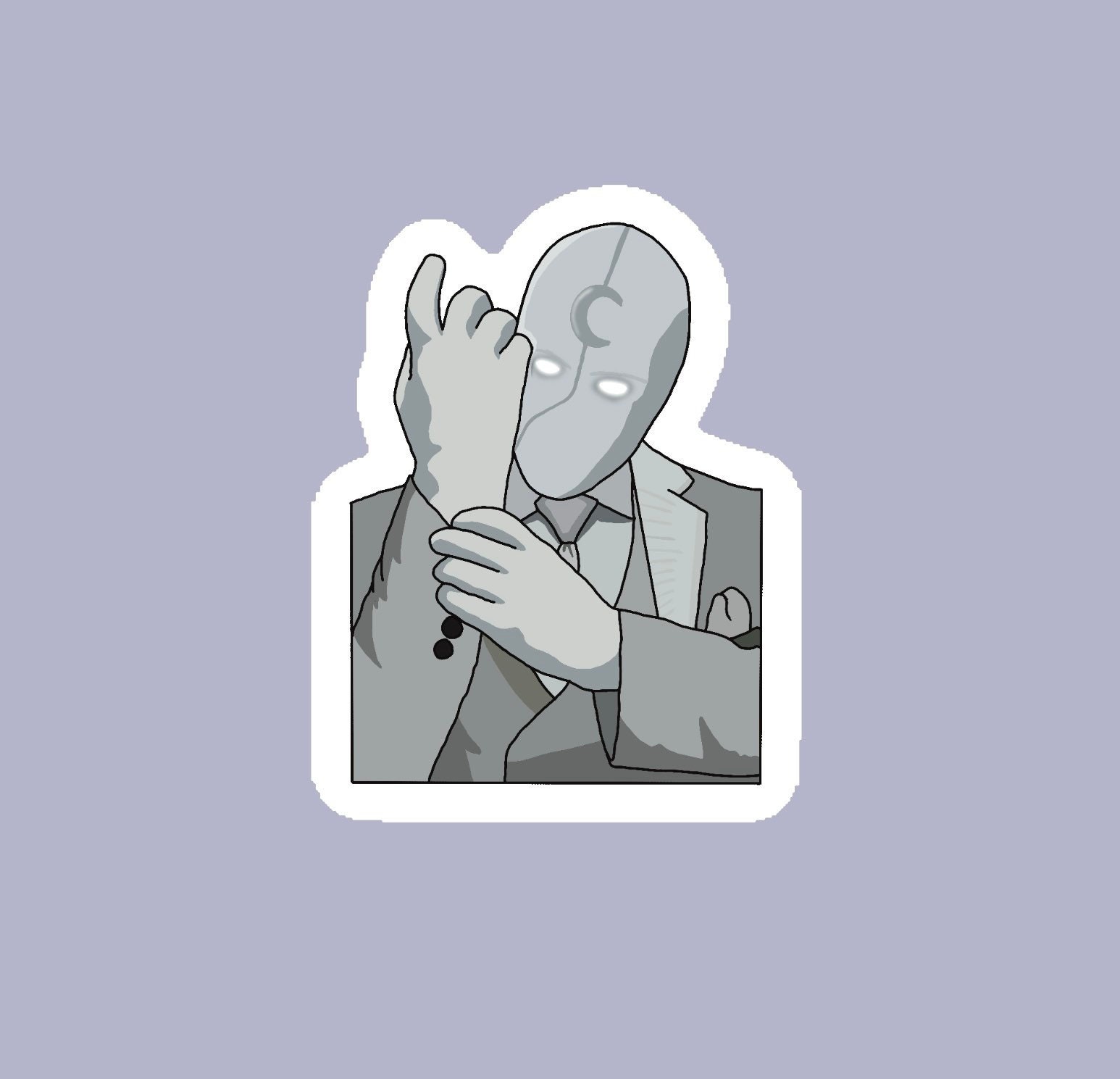Moon Knight Stickers Moonknight Stickers: Moonknight Merch - Etsy
