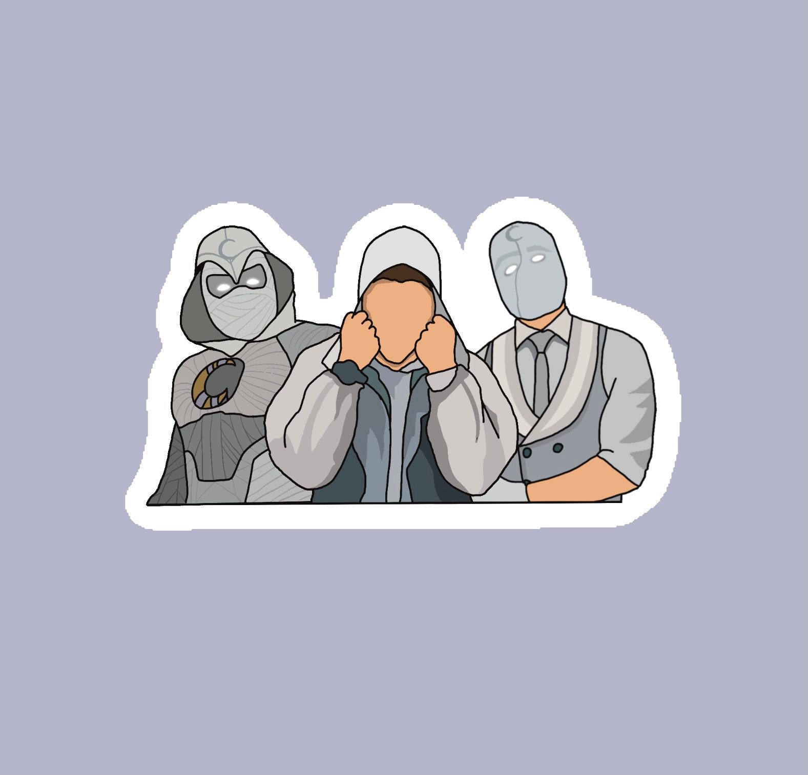 Moon Knight Stickers Moonknight Stickers: Moonknight Merch - Etsy