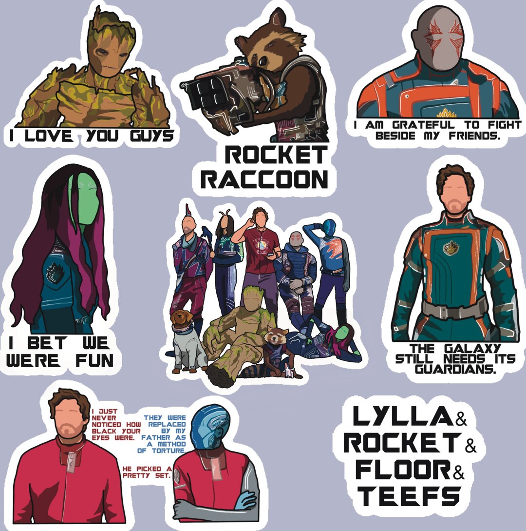 Guardians of the Galaxy Volume 3 Stickers, Guardians of the Galaxy Png ...
