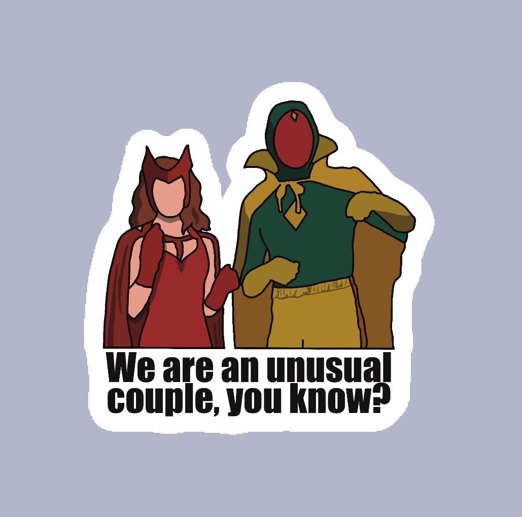 Wanda Vision Stickers Scarlett Witch Stickers Marvel - Etsy