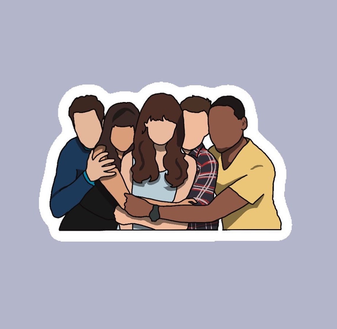 New Girl Stickers New Girl Merch New Girl Sticker Jessica - Etsy