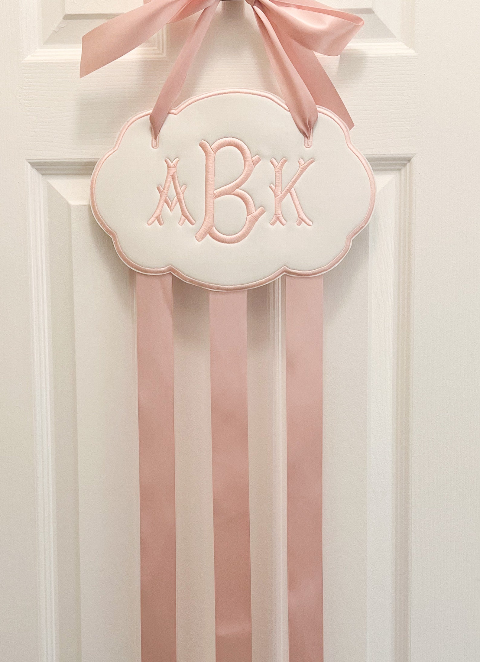 Embroidered Bow Holder Monogrammed Bow Holder Girls - Etsy