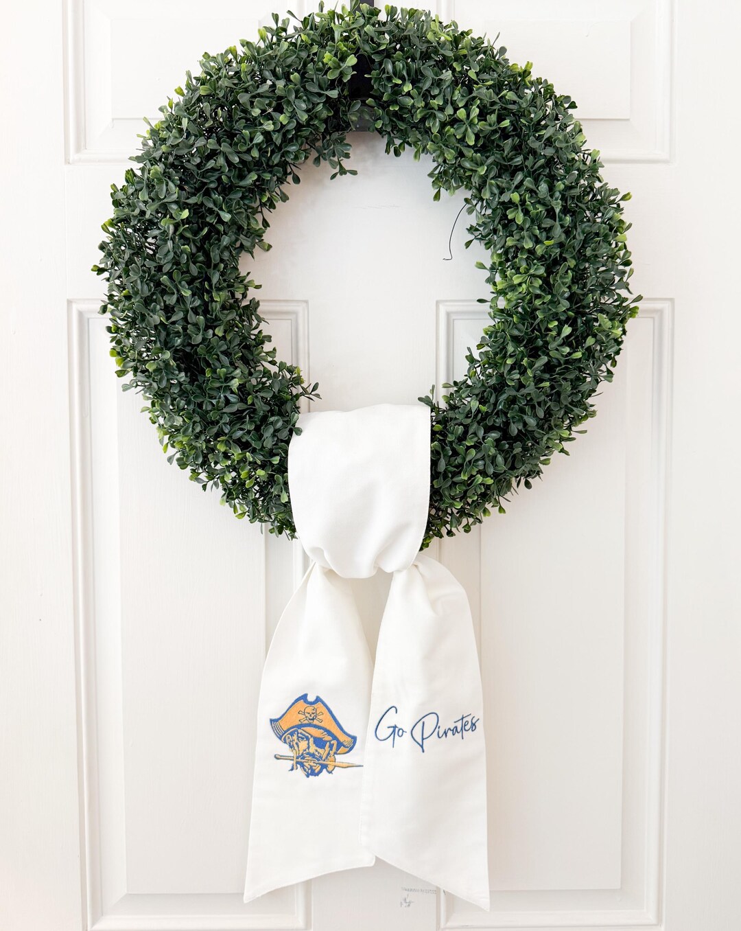 Customizable Football Wreath Sash: 100% Cotton, 50" X 5" - Etsy