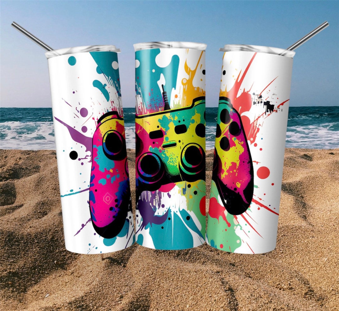 Gamer Controller Sublimation Tumbler, Gamer Gifts, Born to Game Forced ...
