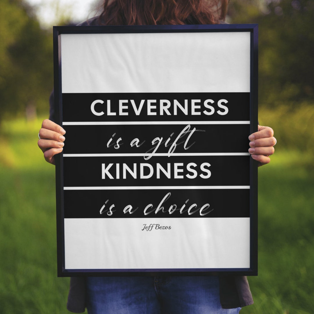 Be Kind Wall Art: Inspirational Quote Poster (digital Download) - Etsy