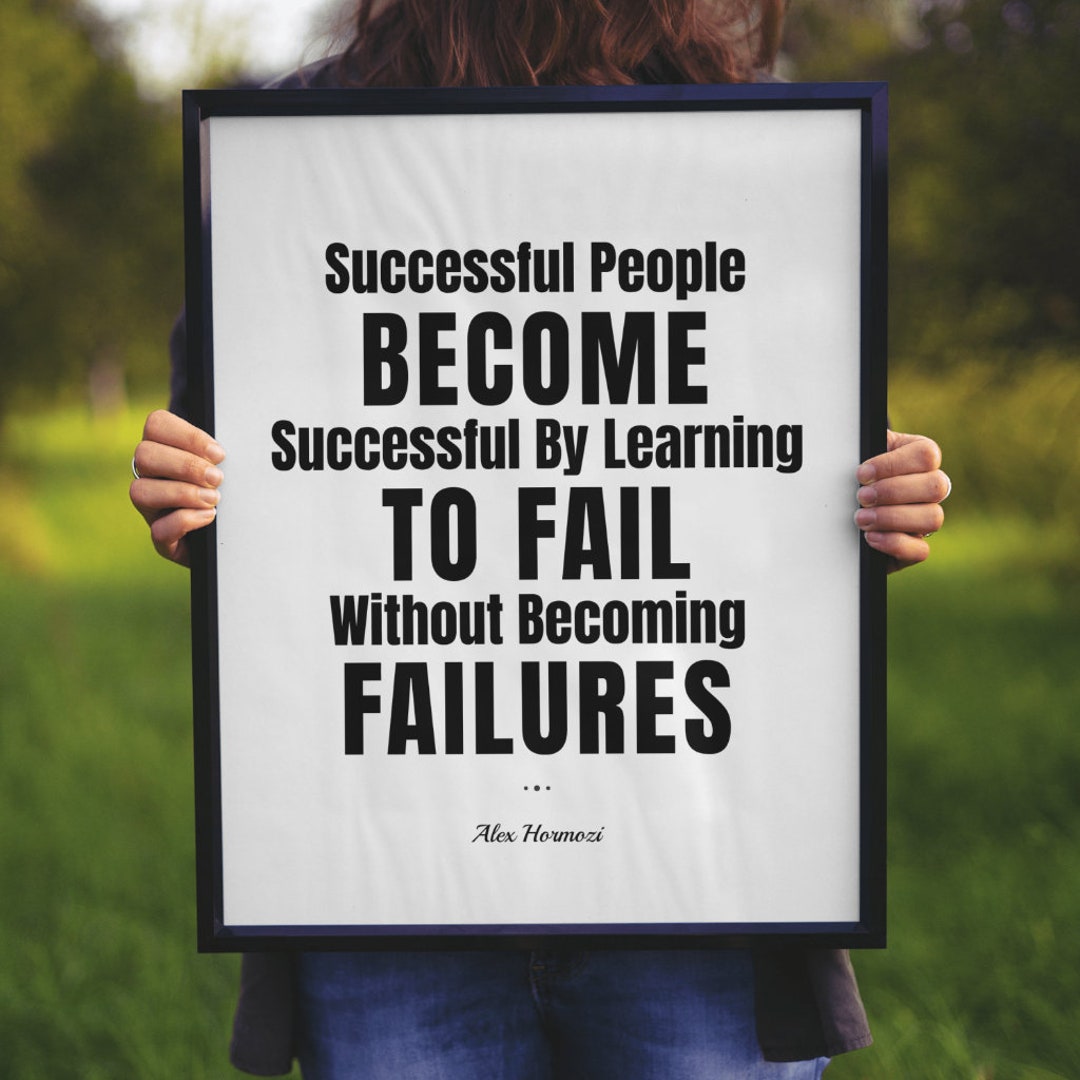 Successful People Poster Quotes, Business Owner Decor, Office Digital ...