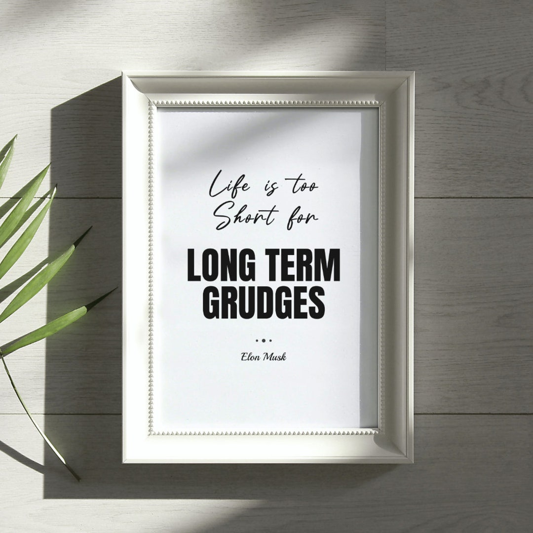 Elon Musk Life Too Short Poster Quotes, Business Decor, Office Digital ...