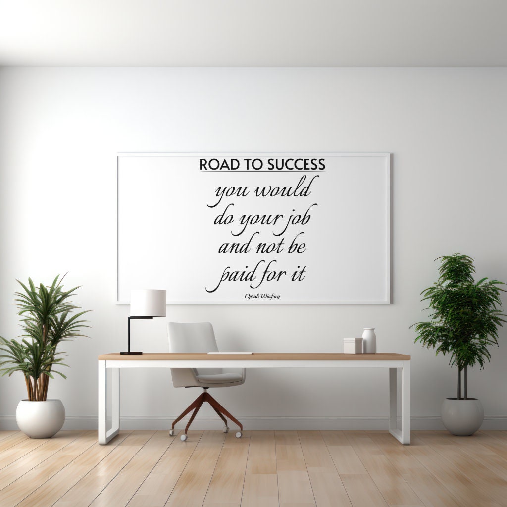 Business Success Poster Art, Office Decor Inspirational Words ...