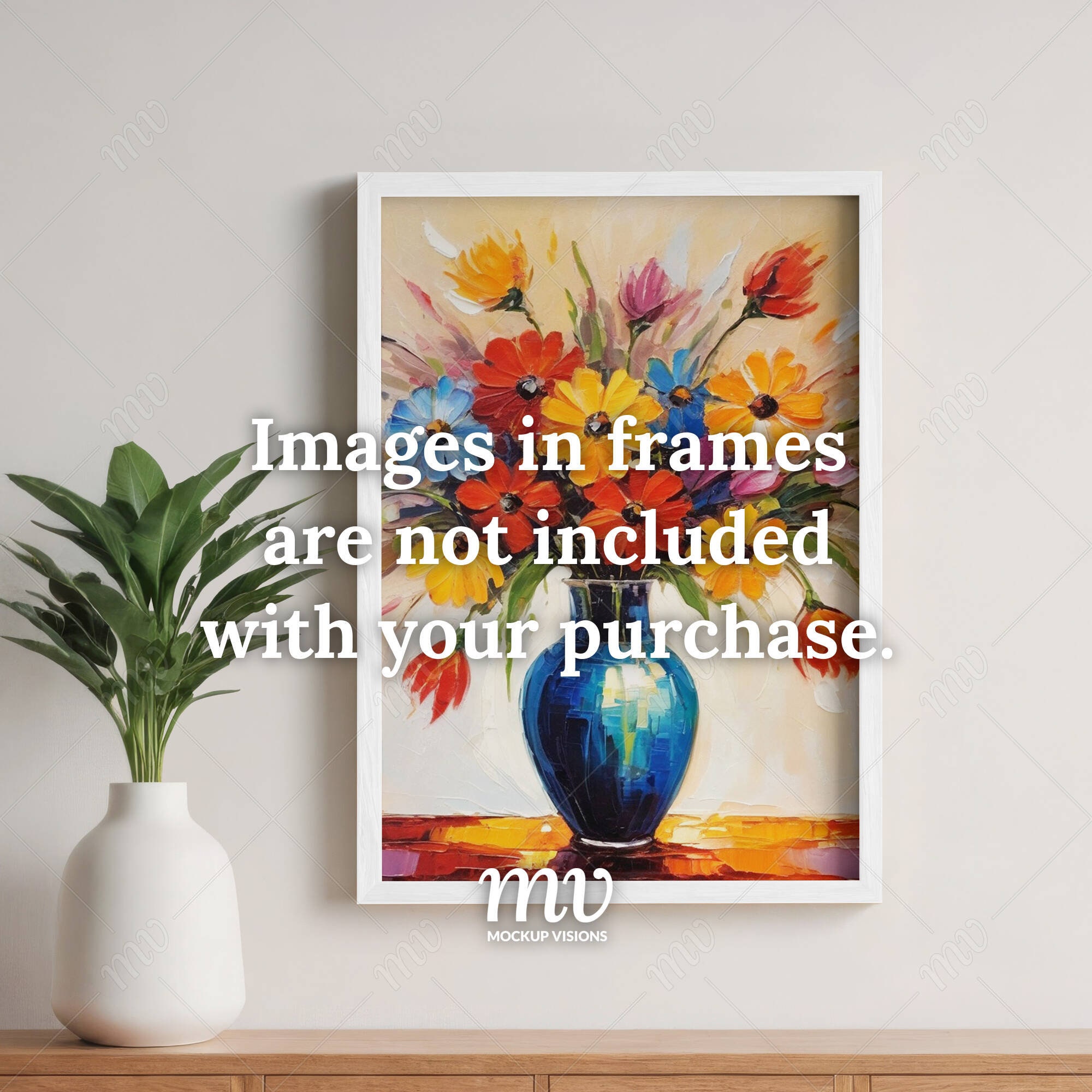 White Movable Frame PSD Mockup, 5:7 ISO A Ratio Vertical Art Mockup ...