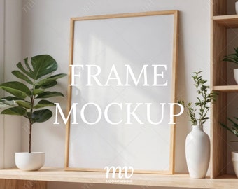 Black Wood Frame PSD Mockup, 5:7 ISO A Ratio Vertical Art Mockup, Photo ...