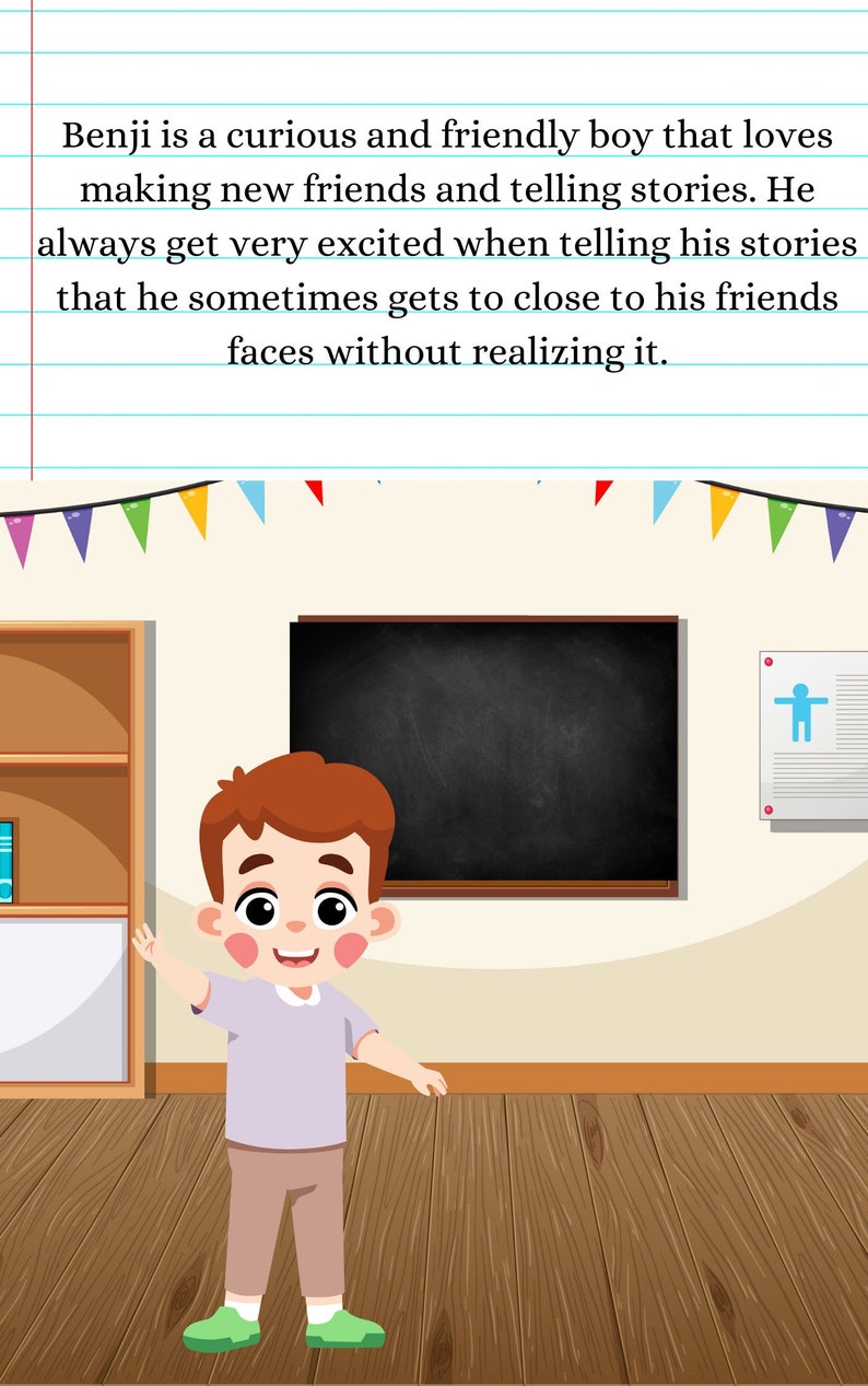 Benji's Bubble a Social Story Book About Personal Space - Etsy