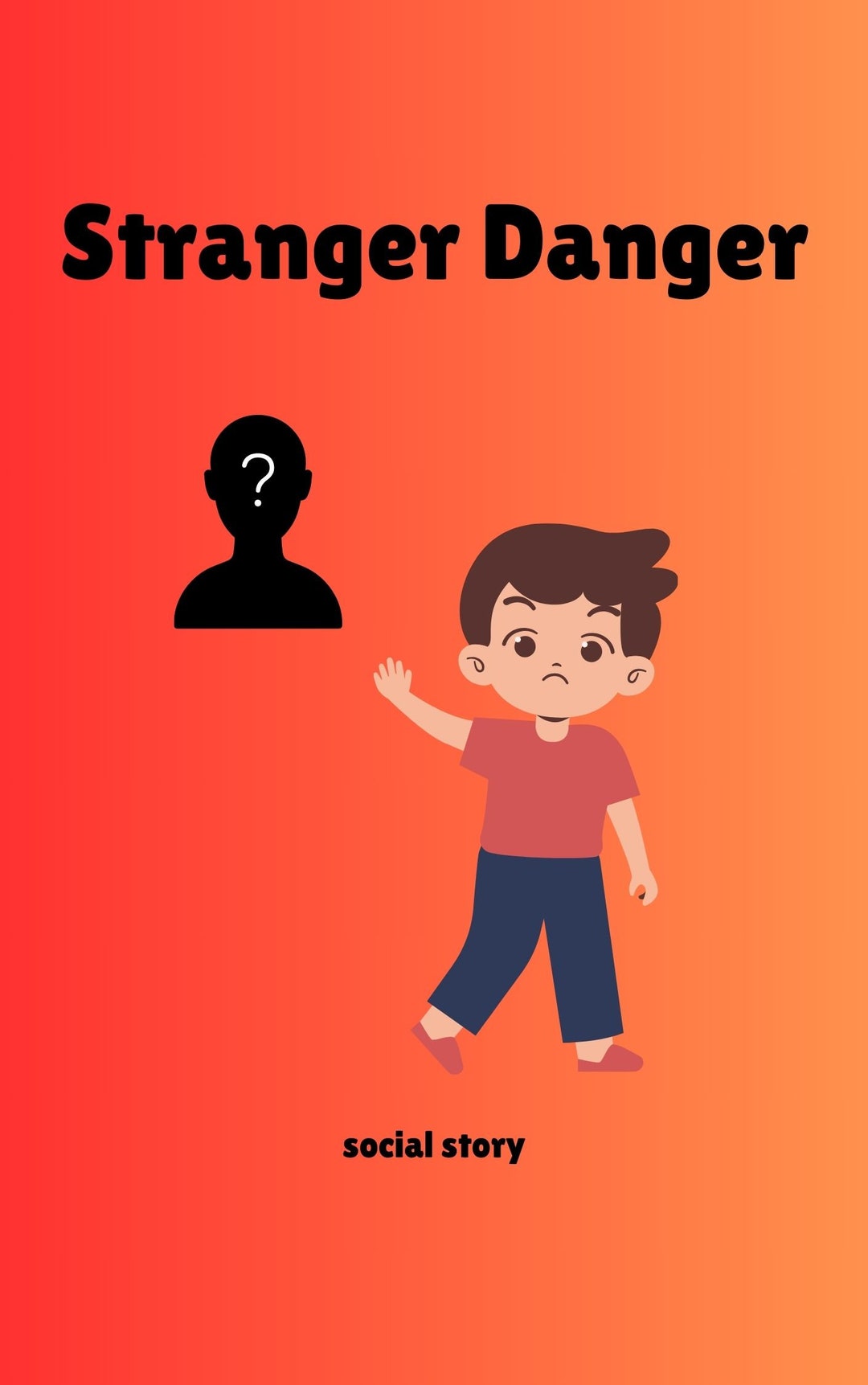 Stranger Danger Social Story Book - Etsy