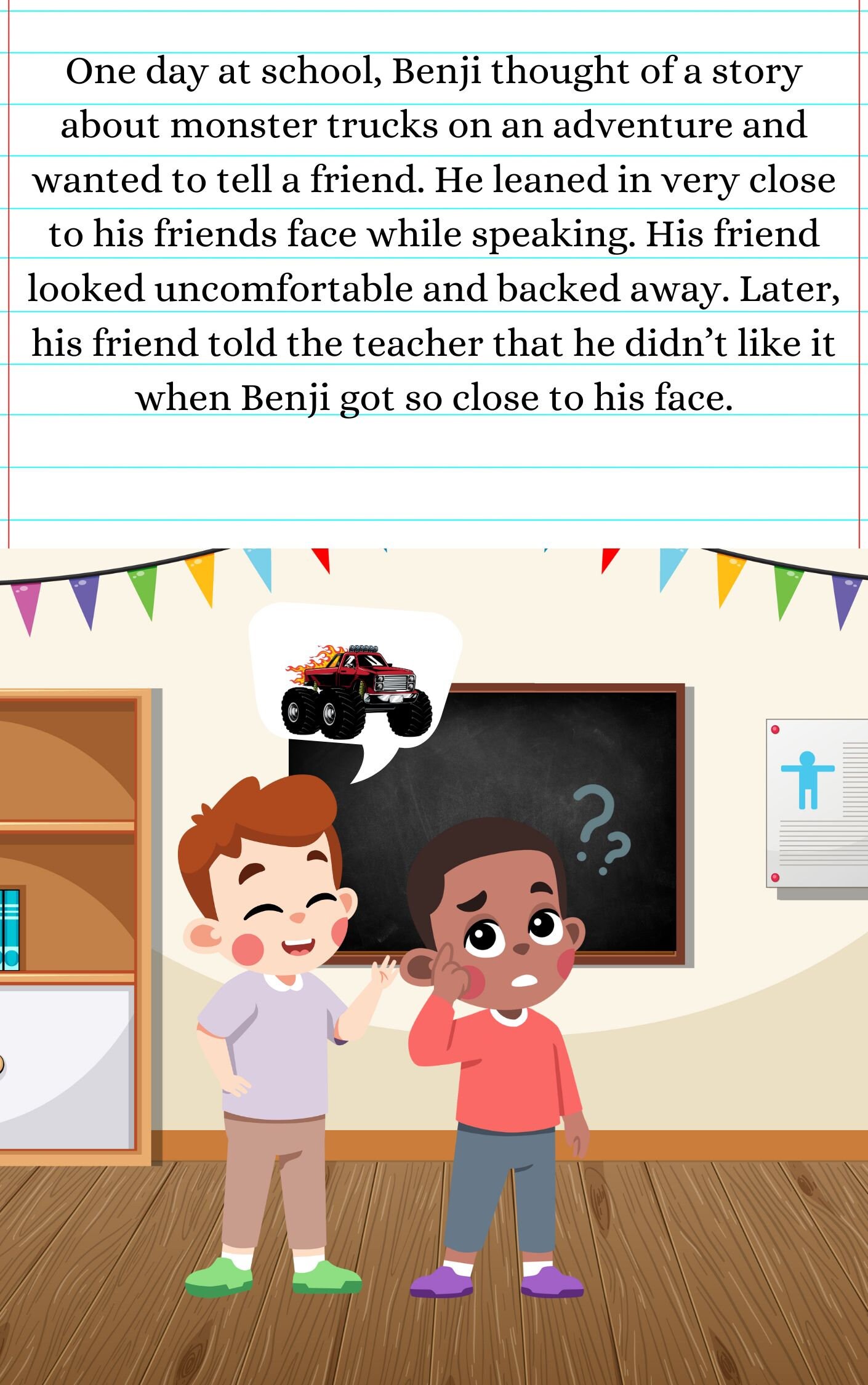Benji's Bubble a Social Story Book About Personal Space - Etsy