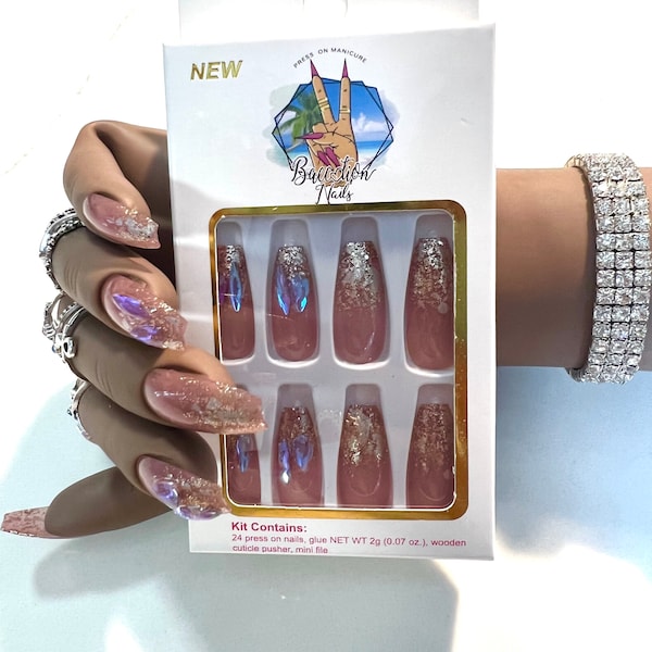 Medium Coffin Press on Nails - Etsy