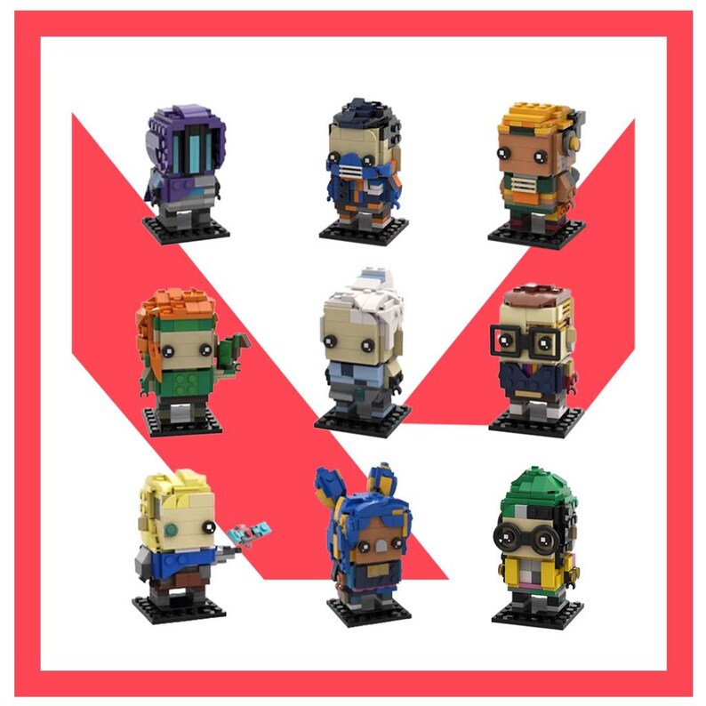 Valorant Brick Headz Style Miniature Figs LEGO Inspired Brim/chamber ...