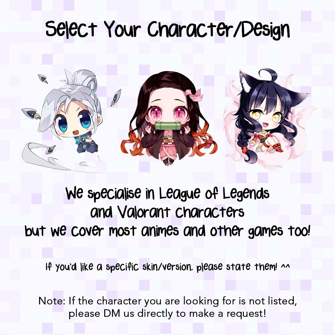 LoL, League of Legends Pixel Art, Perler Beads Keychain / Ahri Jinx ...