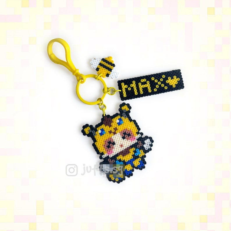 LoL League of Legends Pixel Art Perler Beads Keychain / Ahri | Etsy México