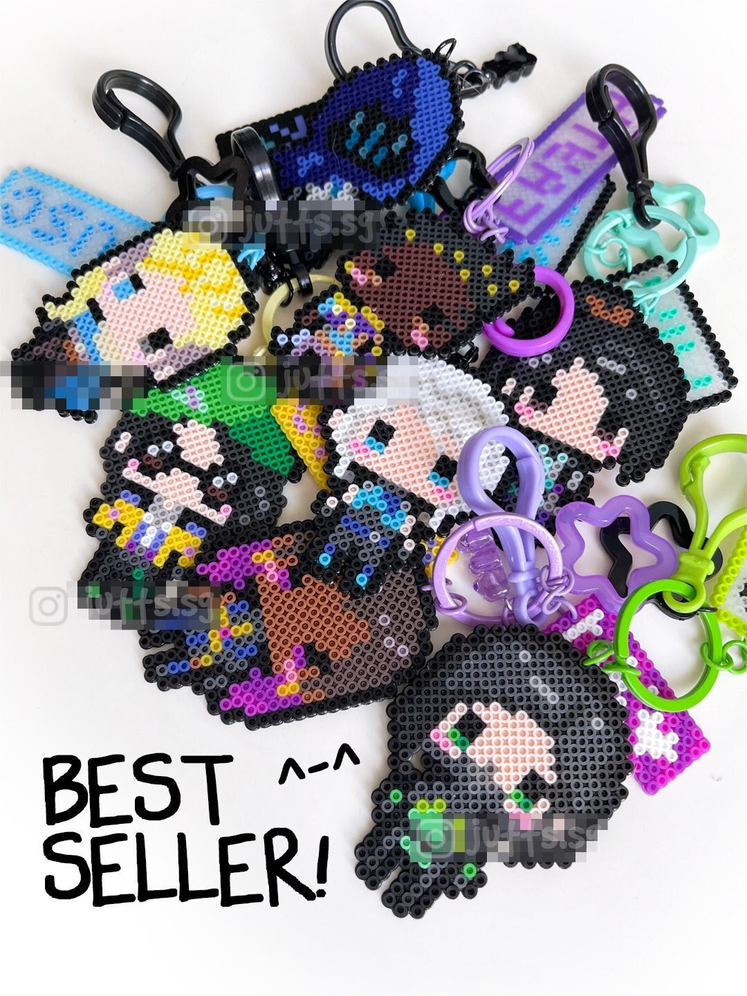 Valorant Pixel Art, Perler Beads Keychain Brimstone Fade Jett Killjoy ...