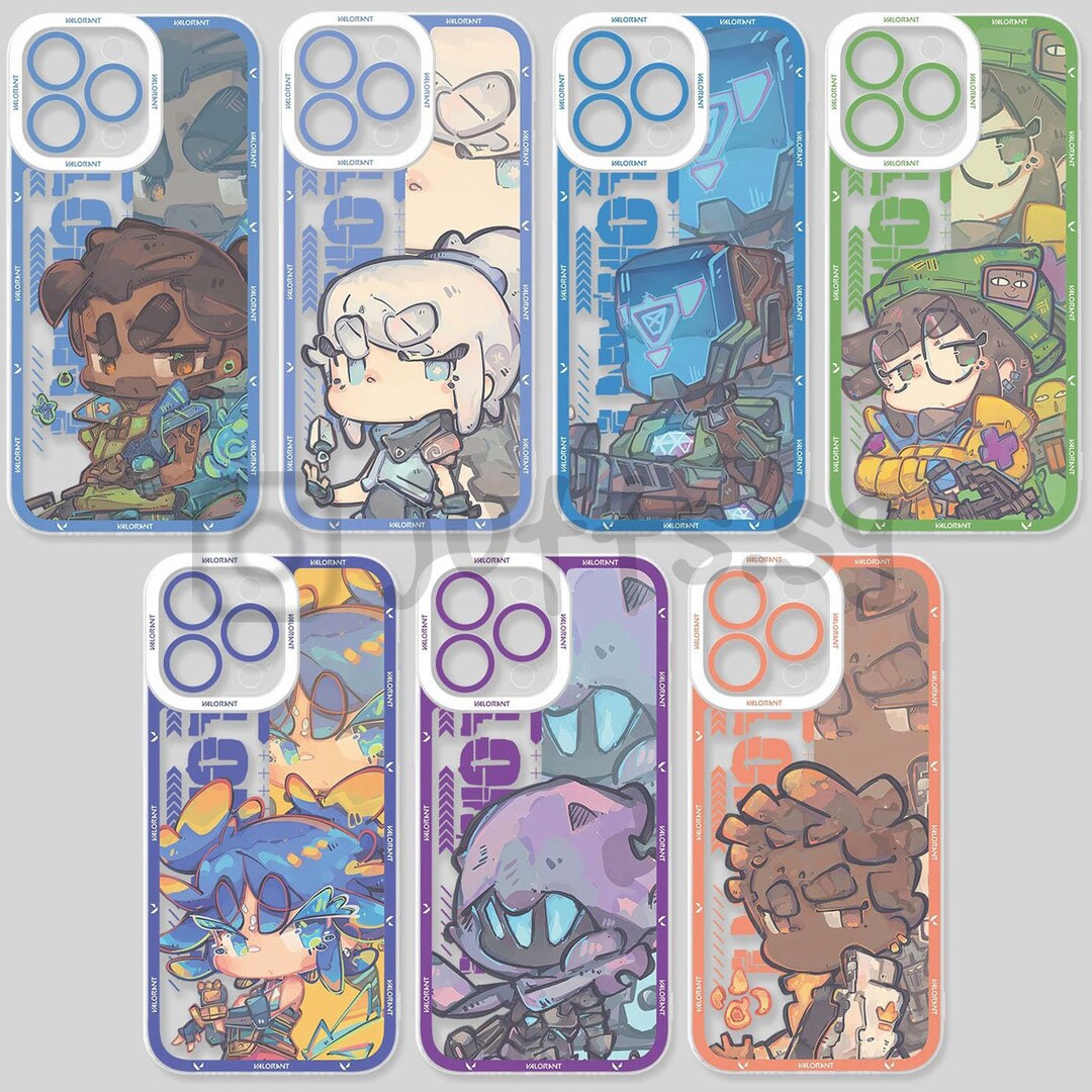 Valorant Phone Case TPU Silicon Anime Chibi Astra Brimstone Chamber ...