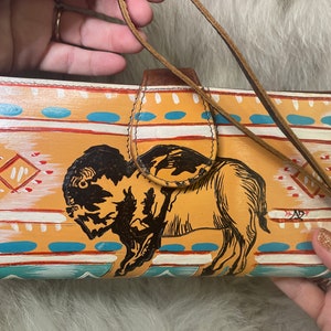 American Darling Hand Painted Carved Leather Wallet Features a - Etsy