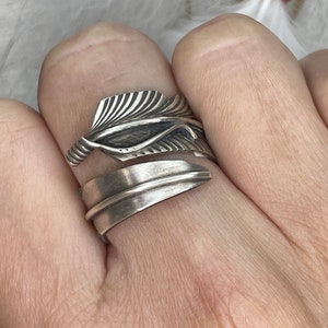 1/2 Price NAVAJO Native American Sterling Silver ADJUSTABLE Feather ...