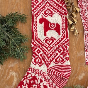Nordic Holiday Stocking Colorwork Chart PDF - Etsy