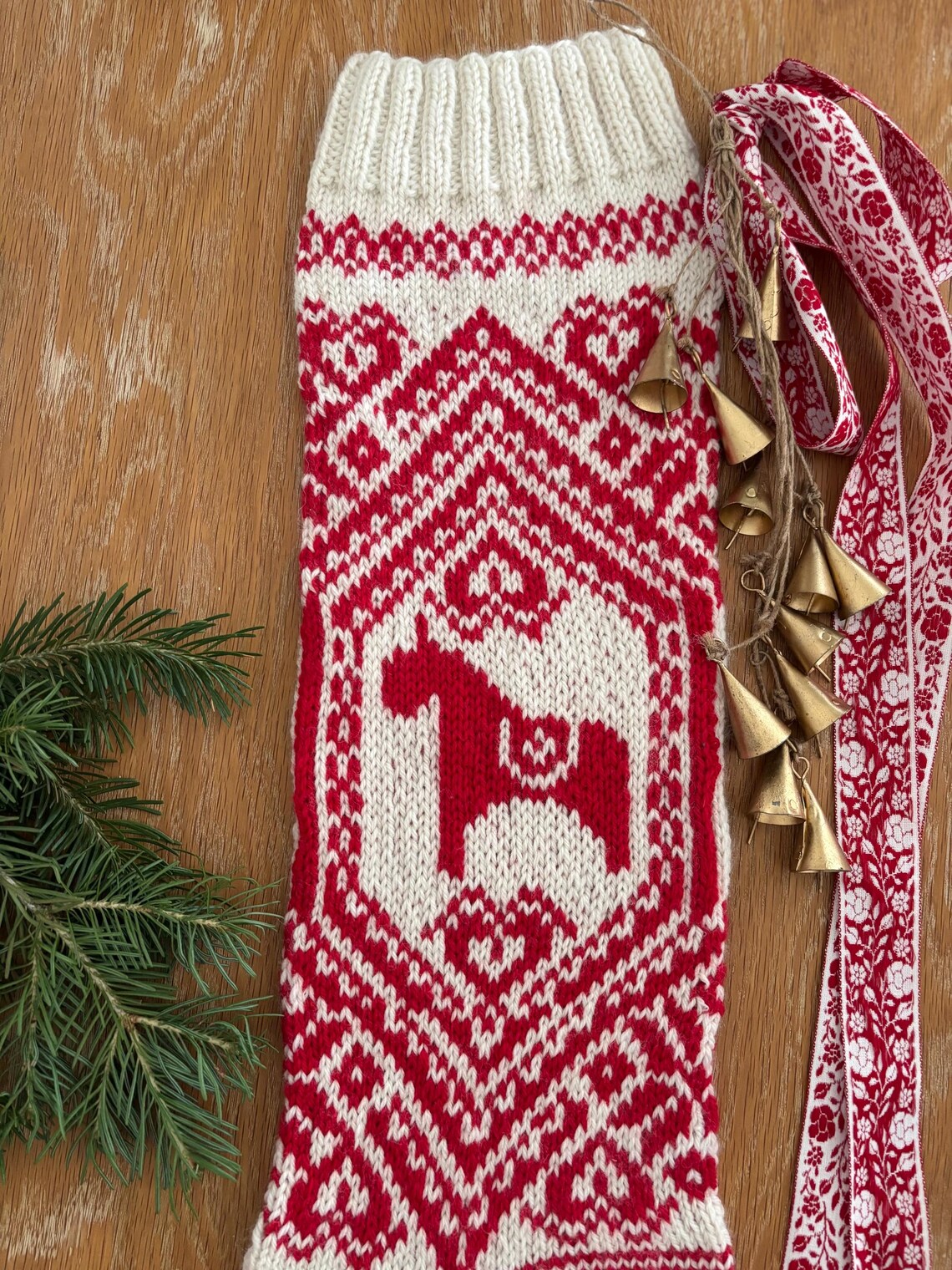 Nordic Holiday Stocking Colorwork Chart PDF - Etsy