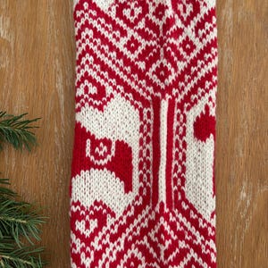 Nordic Holiday Stocking Colorwork Chart PDF - Etsy