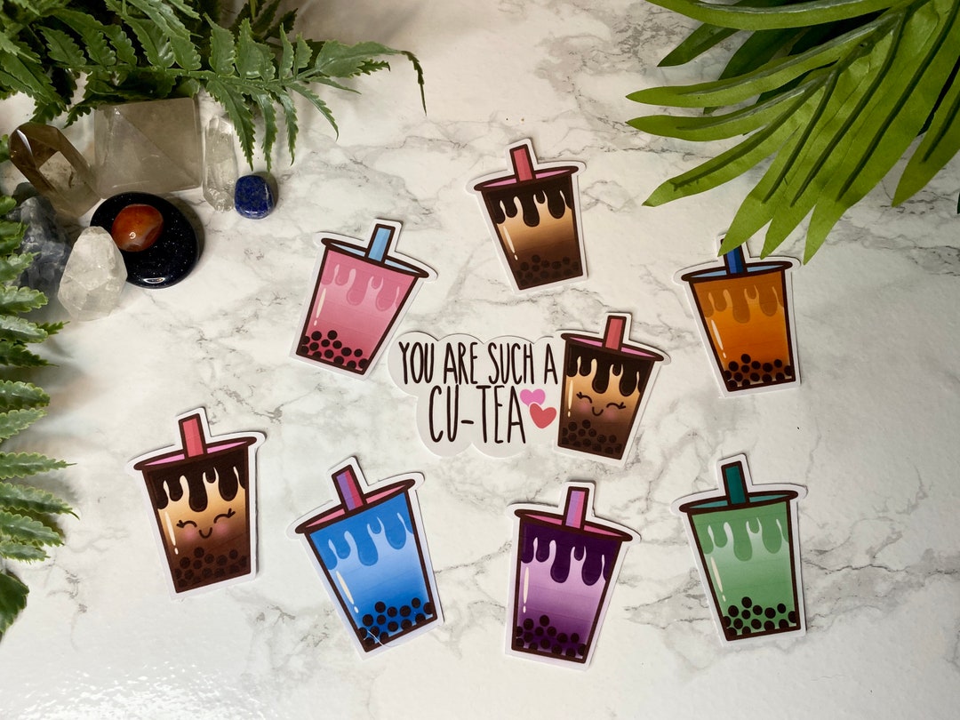 Boba Milk Tea Sticker Set | Bubble Tea | Boba Lovers | Waterproof Vinyl ...