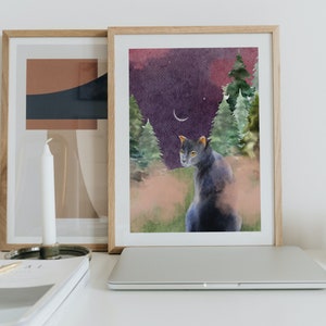 Midnight Fog Printable | Dark Wall Art | Mystical Decor | Nursery Wall ...